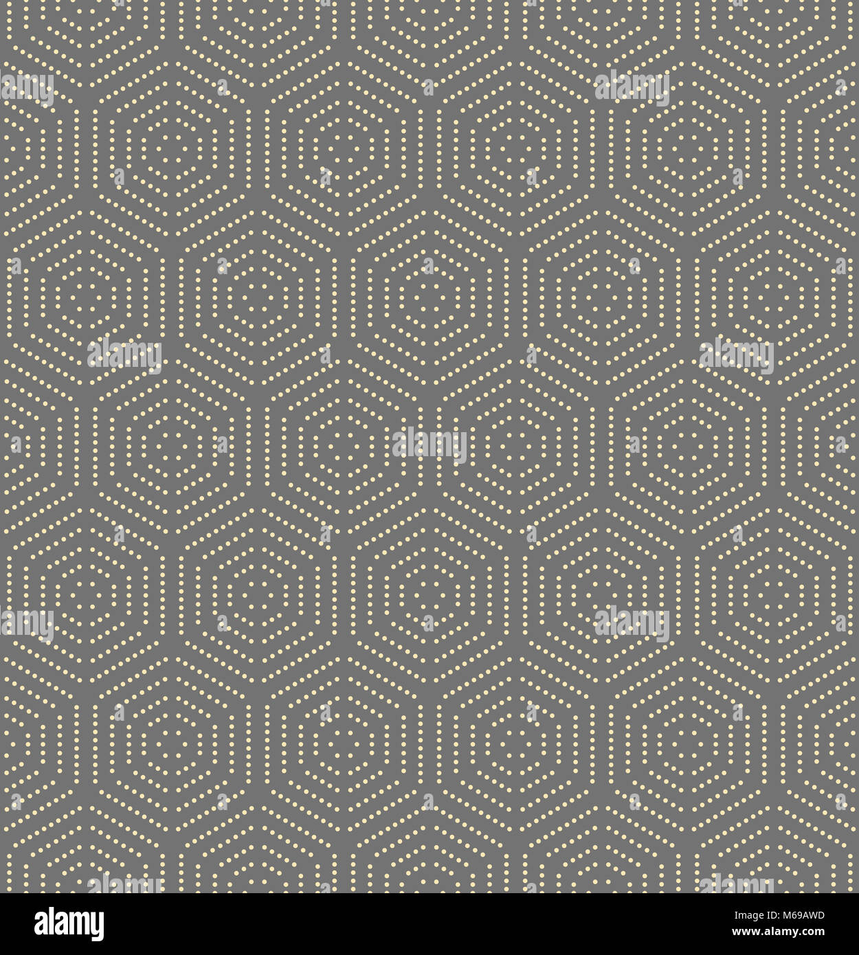 Dotted hexagonal geometric seamless hi-res stock photography and images ...
