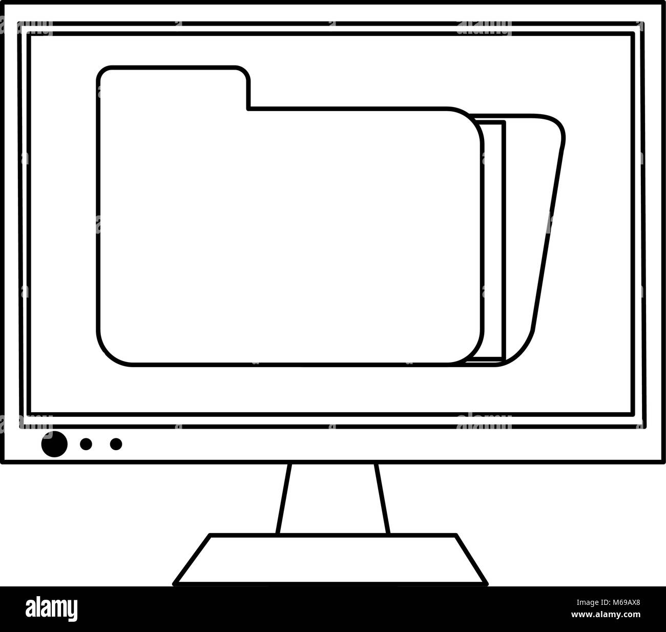 Computer screen symbol Stock Vector Image & Art - Alamy