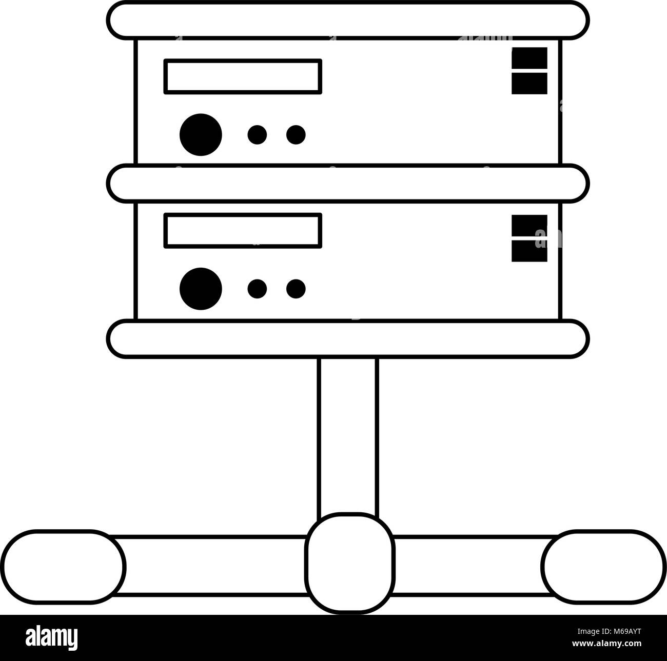 Servers database technology Stock Vector Image & Art - Alamy