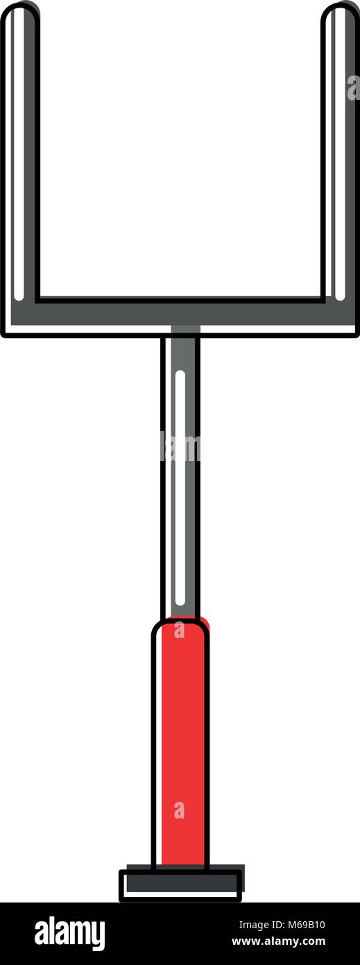 Football goal post Stock Vector Images - Alamy