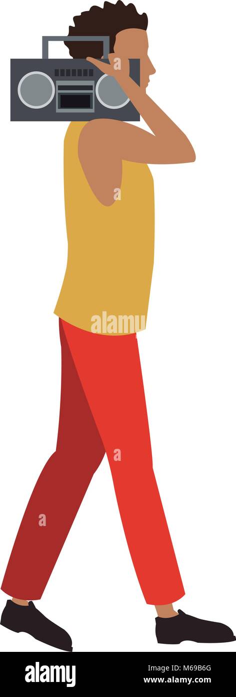 Radio studio young man Stock Vector Images - Alamy