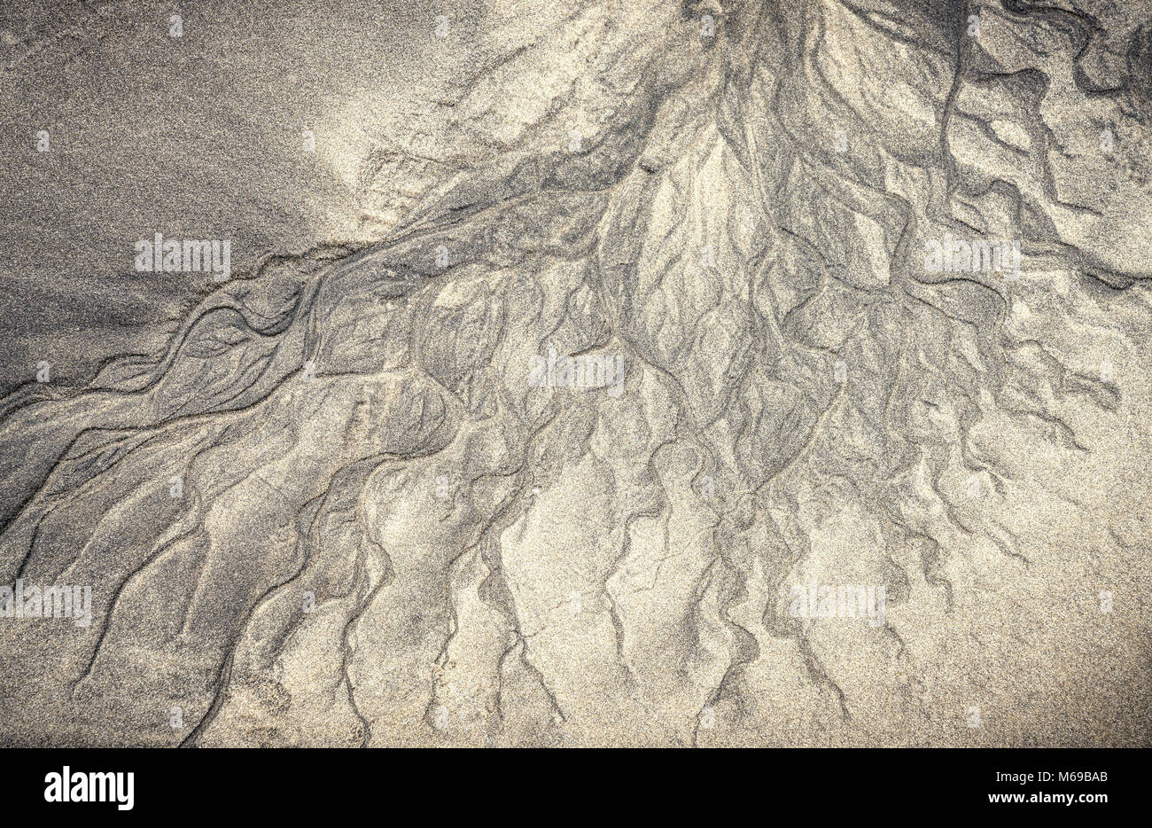 Sand patterns. Amazing texture design left by the tide washing out sand ...