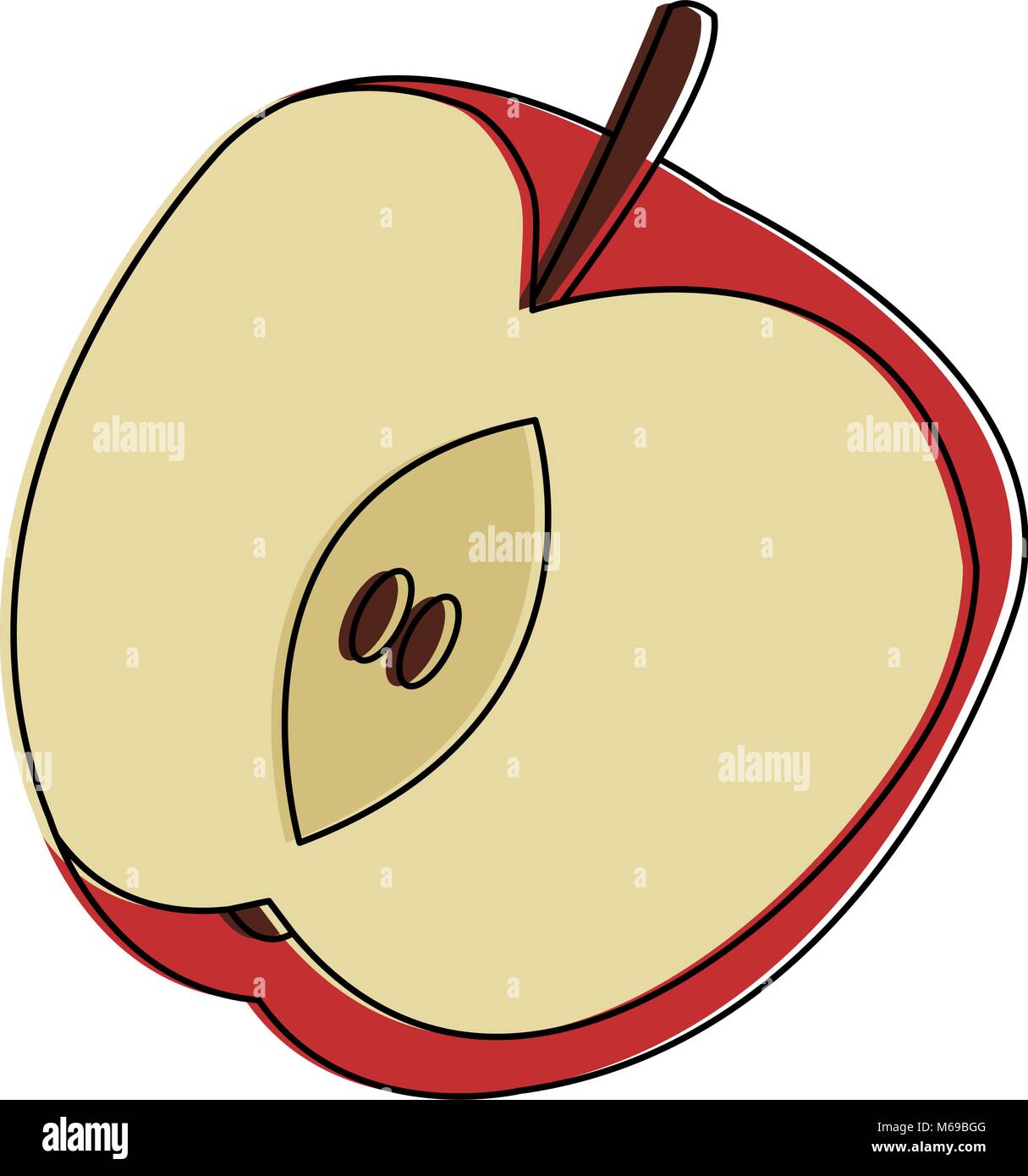 Apple fruit cartoon Stock Vector Image & Art - Alamy