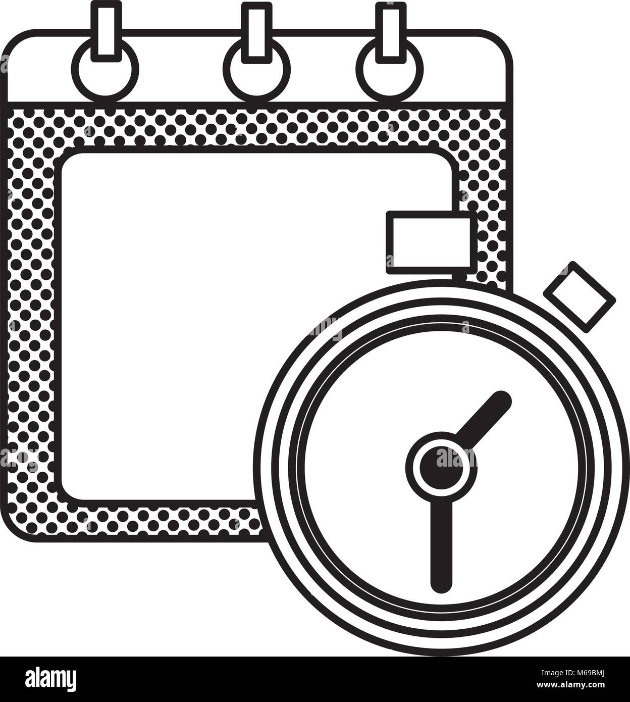 filling texture calendar with chronometer object to control the time ...