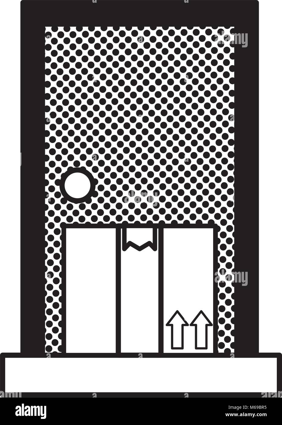 filling texture shipping package service delivery at the door Stock ...