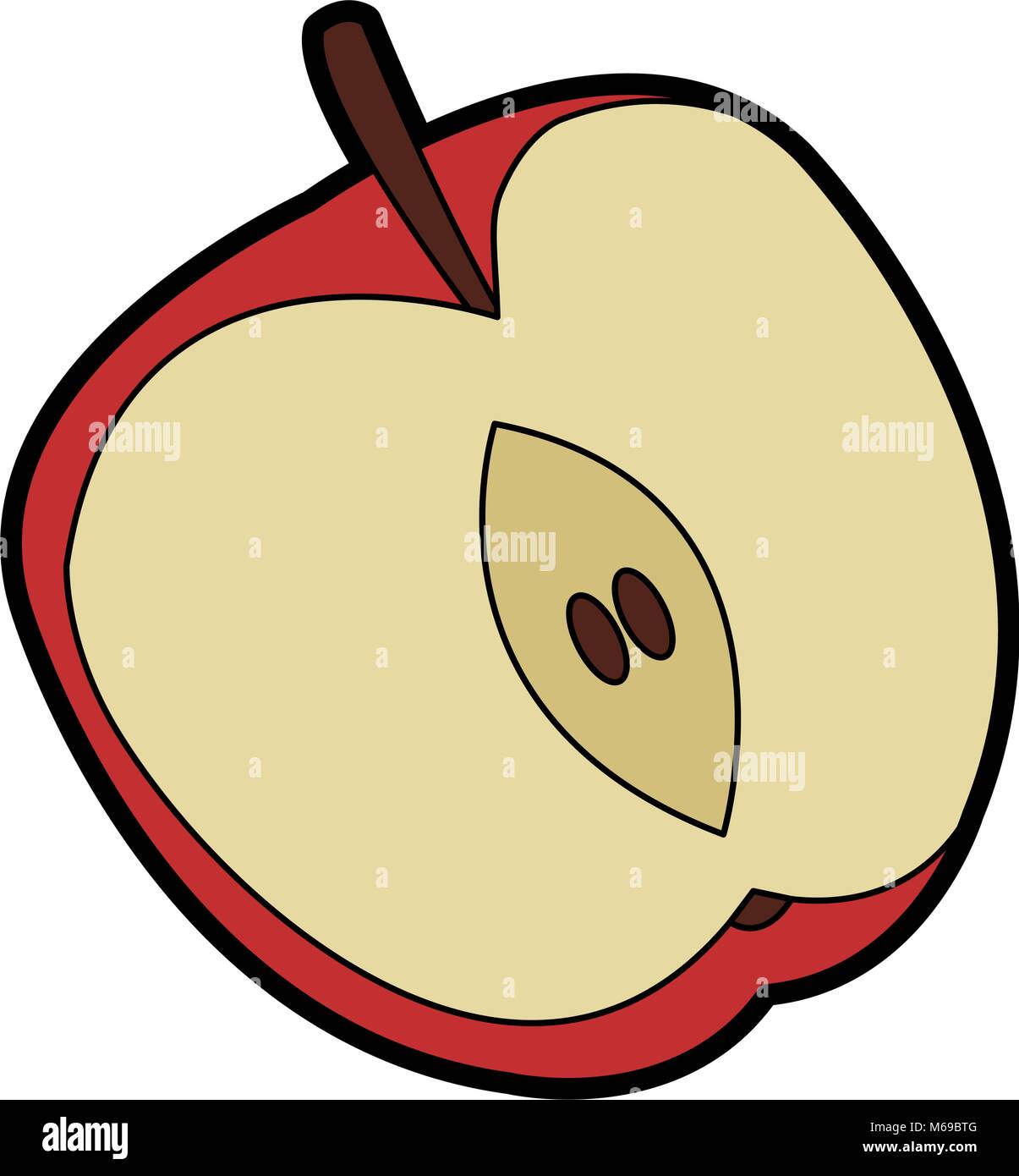 Apple fruit cartoon Stock Vector Image & Art - Alamy