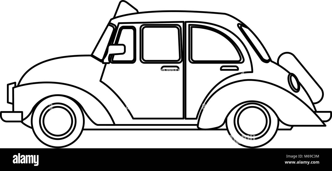 Taxi retro vehicle Stock Vector Image & Art - Alamy