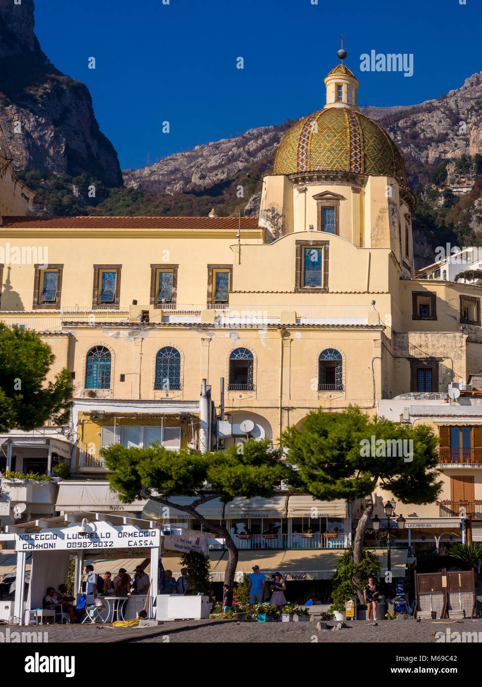 Church of Santa Maria Assunta, Positano, Amalfi coast, Italy Stock ...