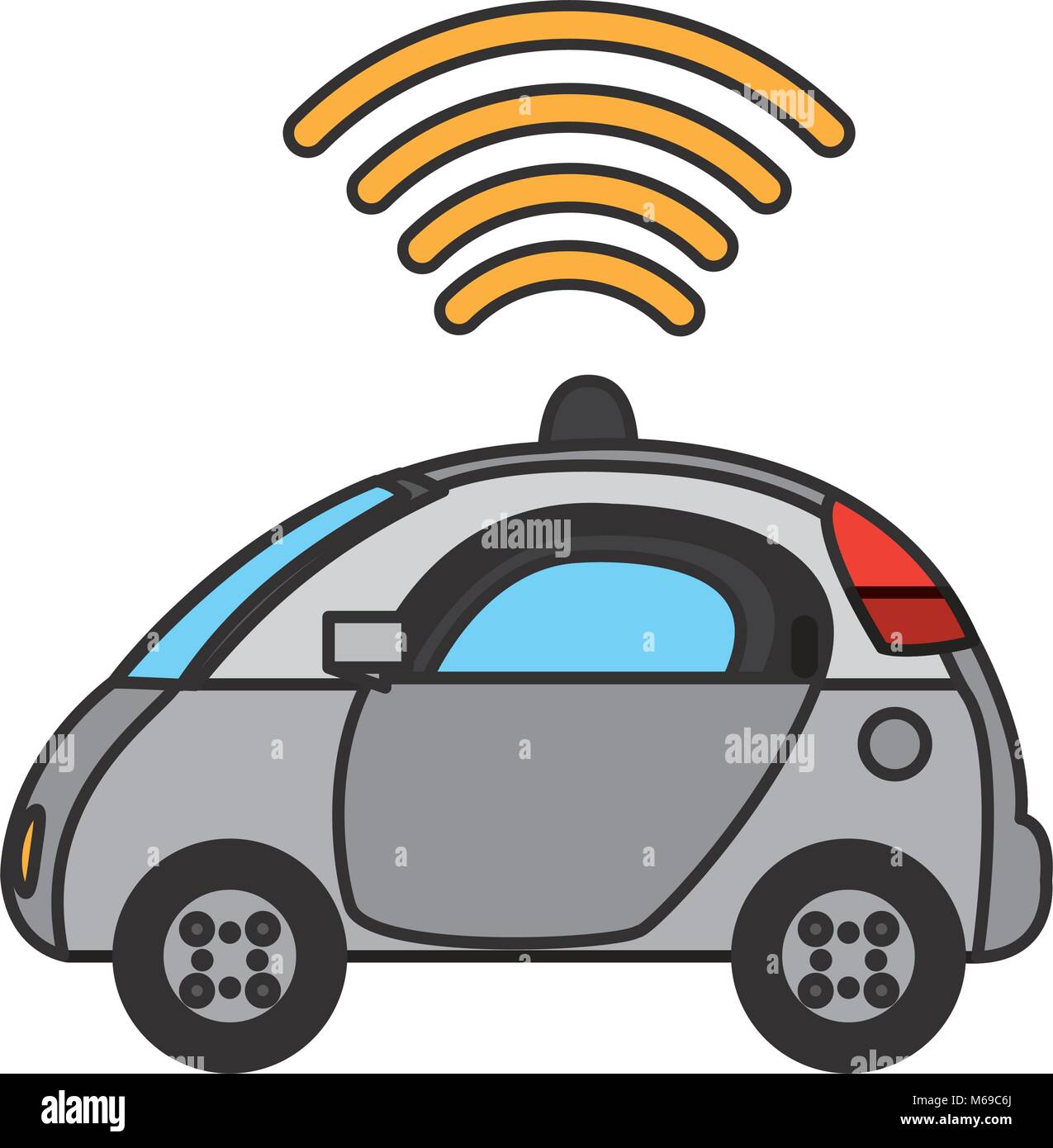 police car with digital wifi connection Stock Vector Image & Art - Alamy