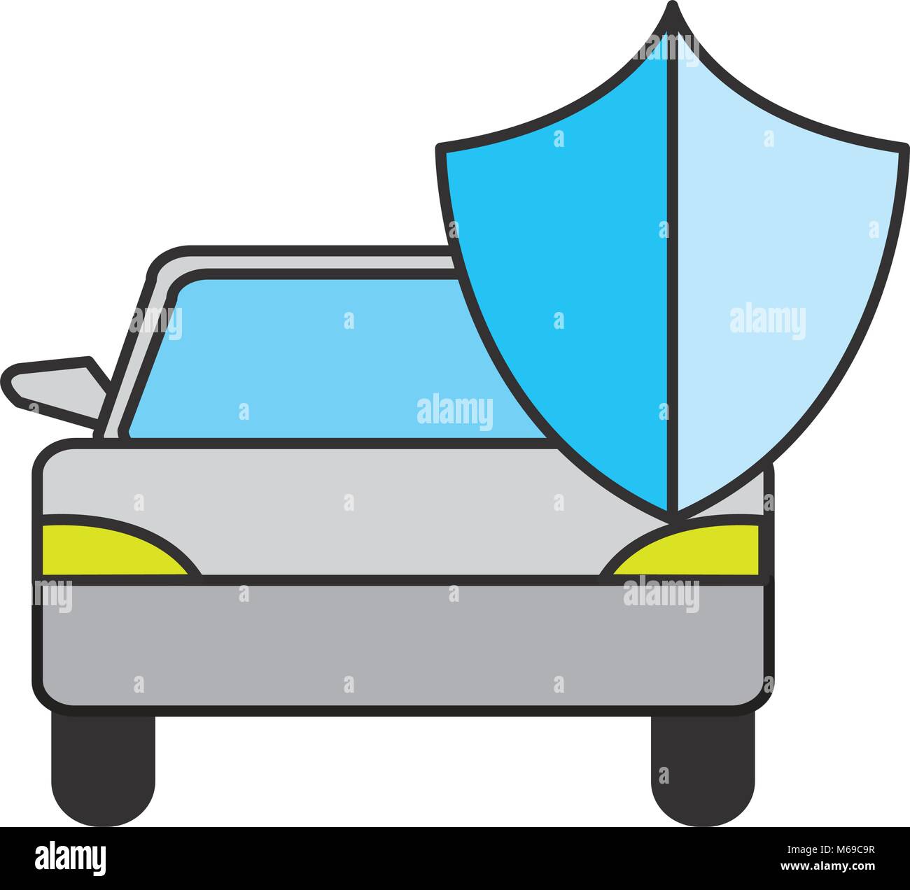car transport with shield security design Stock Vector Image & Art - Alamy