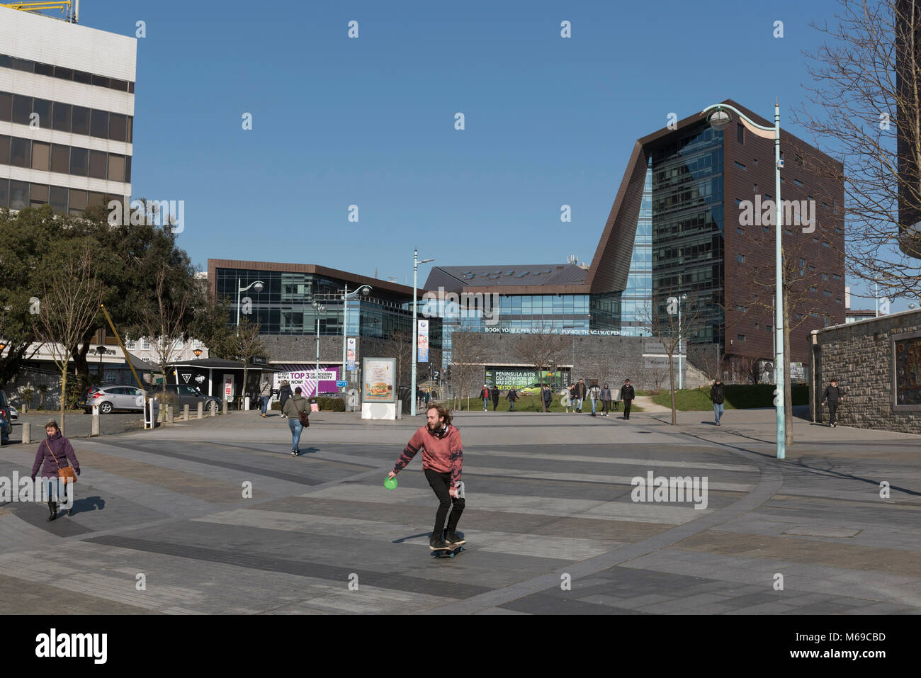 Plymouth University, Plymouth, Devon, England UK. February 2018. The ...