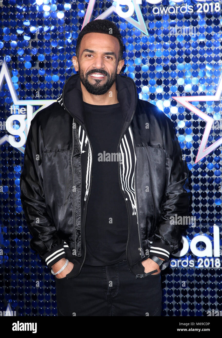 Craig David attending the Global Awards, a brand new awards show hosted ...