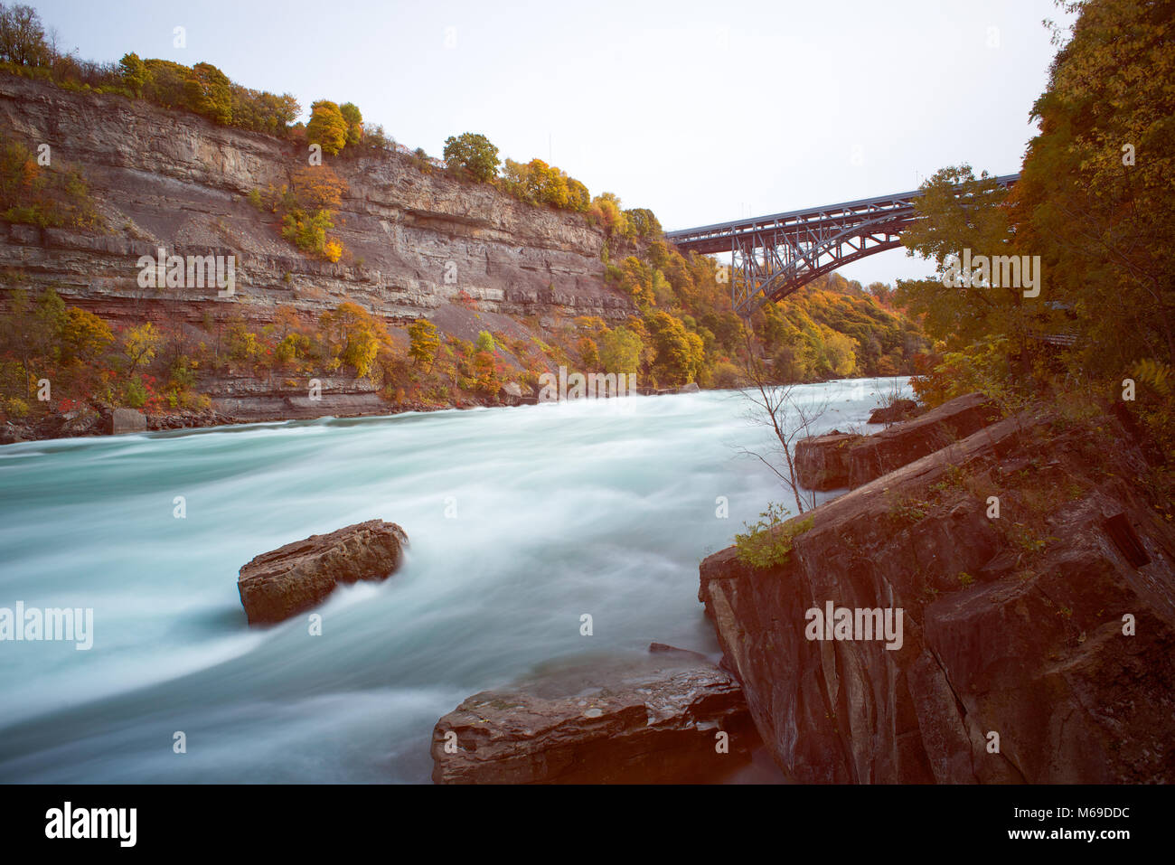 The rapids in the Niagara River above the Whirlpool, Niagara Falls ...