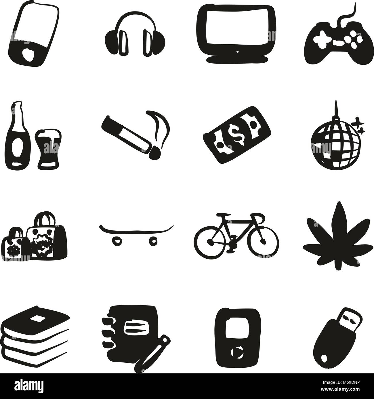 Teenager smart phone Stock Vector Images - Alamy