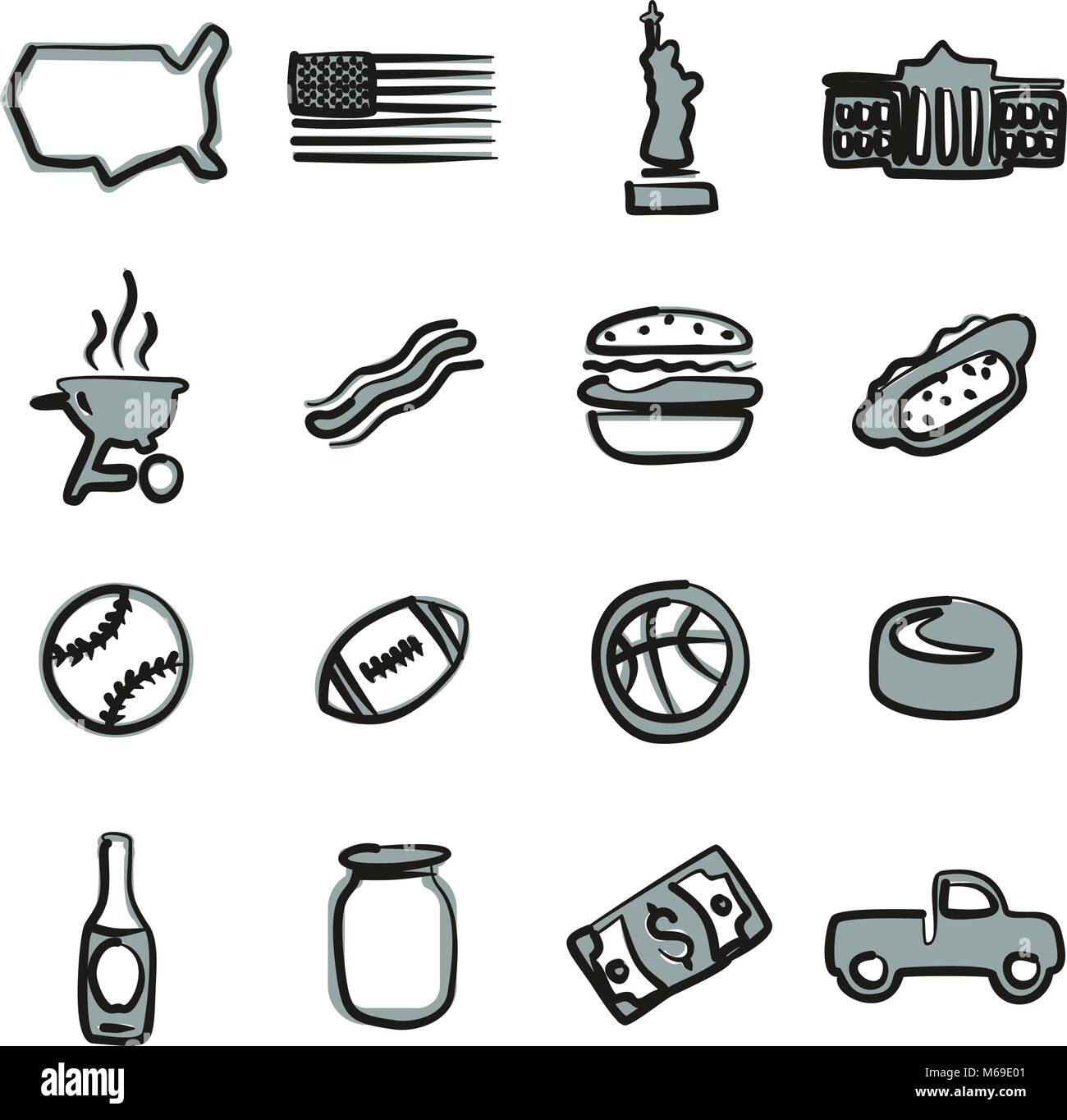 Thin stripes white color Cut Out Stock Images & Pictures - Alamy