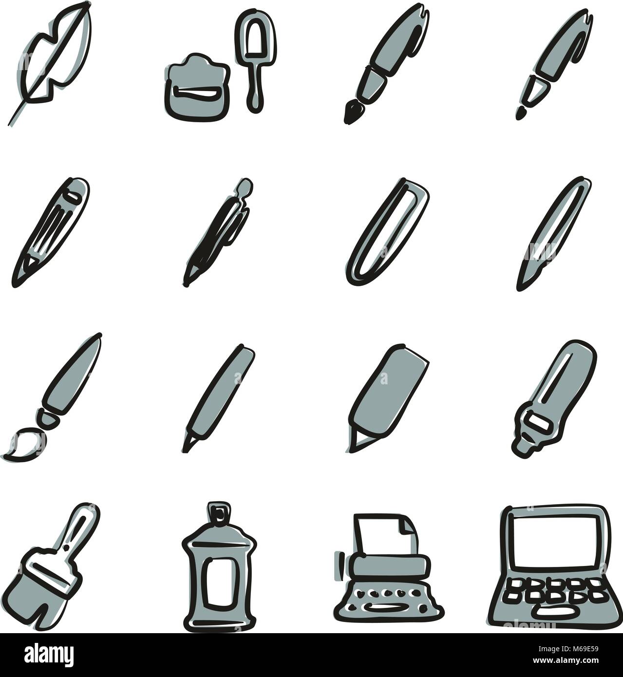 Indian school writing Stock Vector Images - Alamy