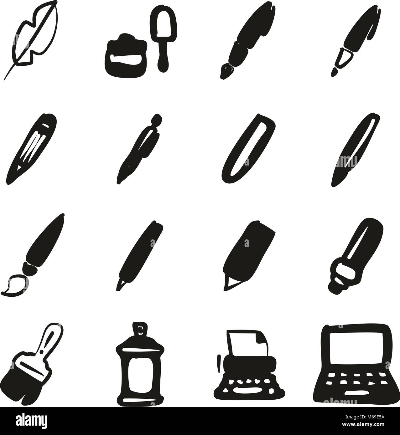 Indian school writing Stock Vector Images - Alamy