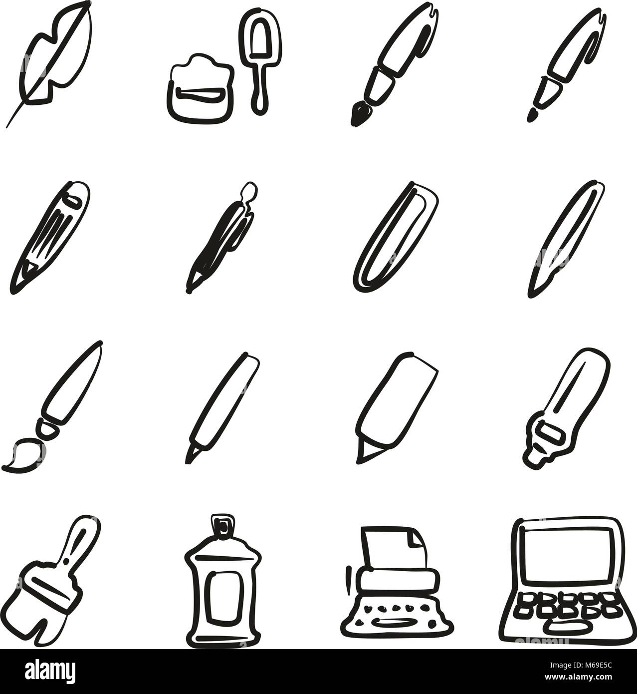 Indian school writing Stock Vector Images - Alamy