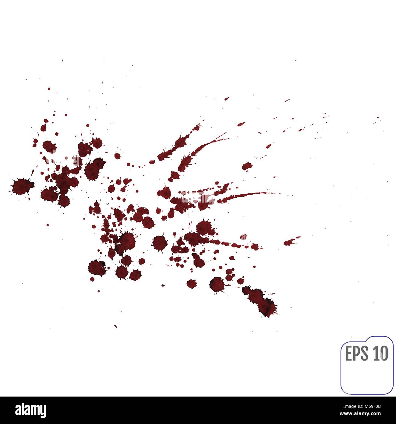Blood spatter wall Stock Vector Images - Alamy