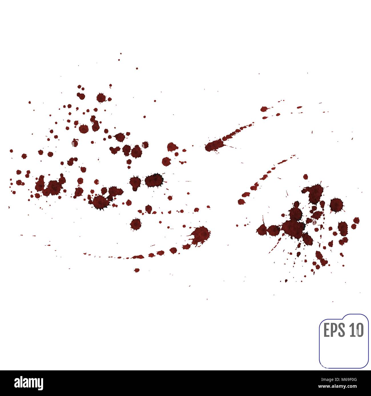 Blood streaks white background Stock Vector Images - Alamy