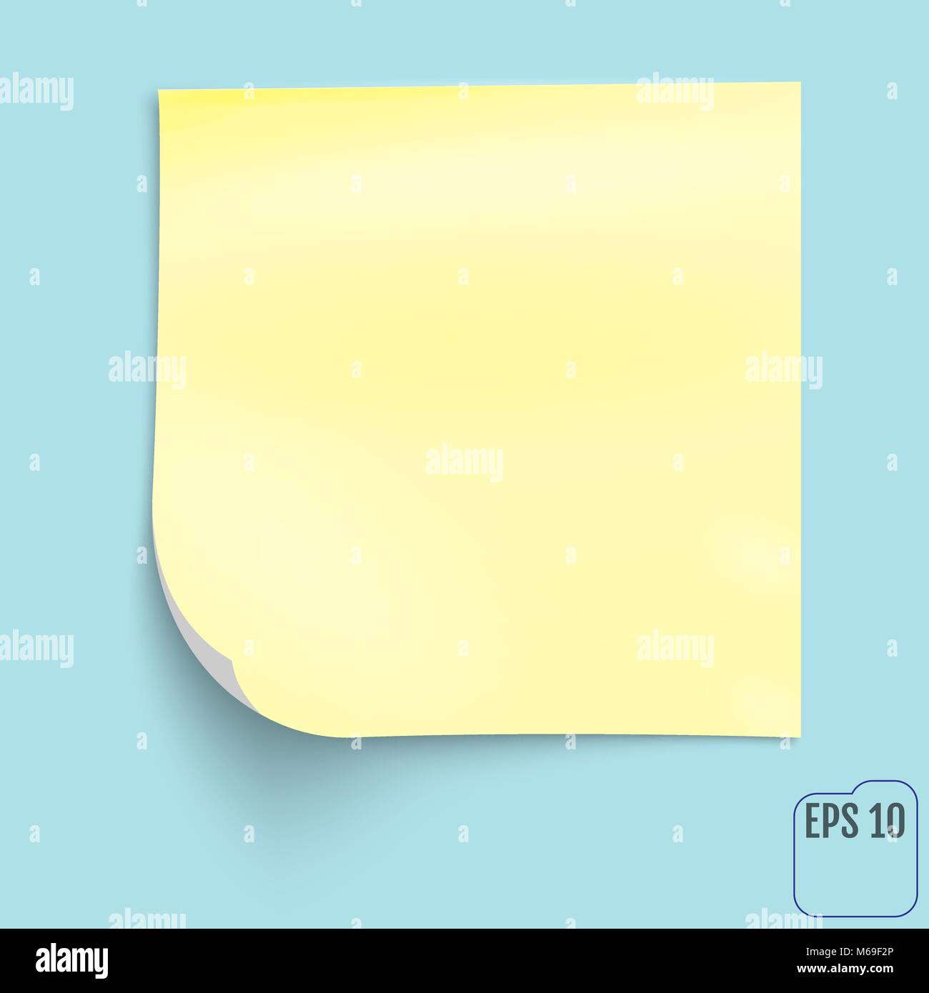 Yellow sticky note Stock Vector Images - Alamy