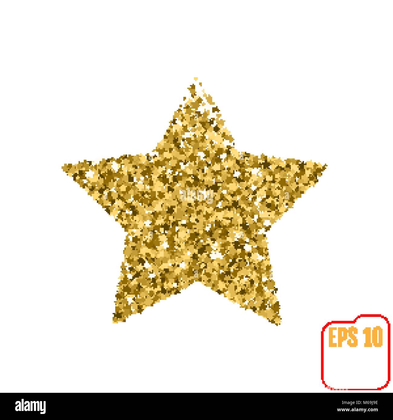 Shining Gold Star Clipart