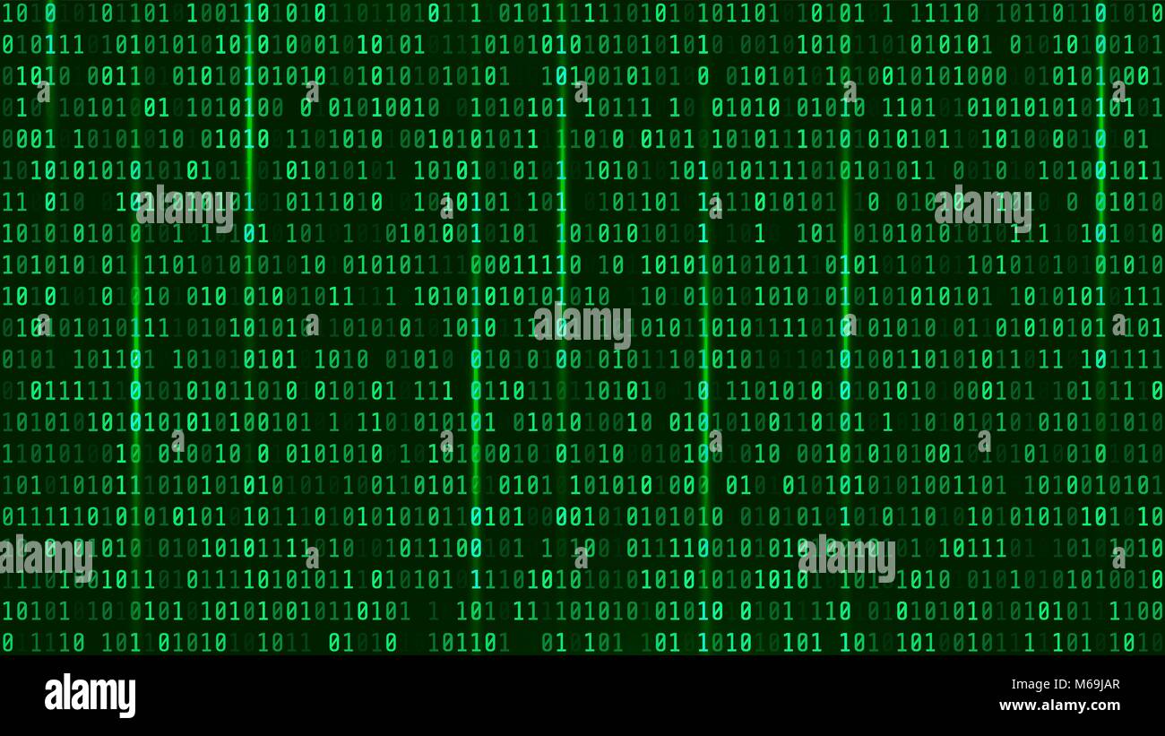 Matrix background with the green symbols. Format 16:9 Stock Vector ...