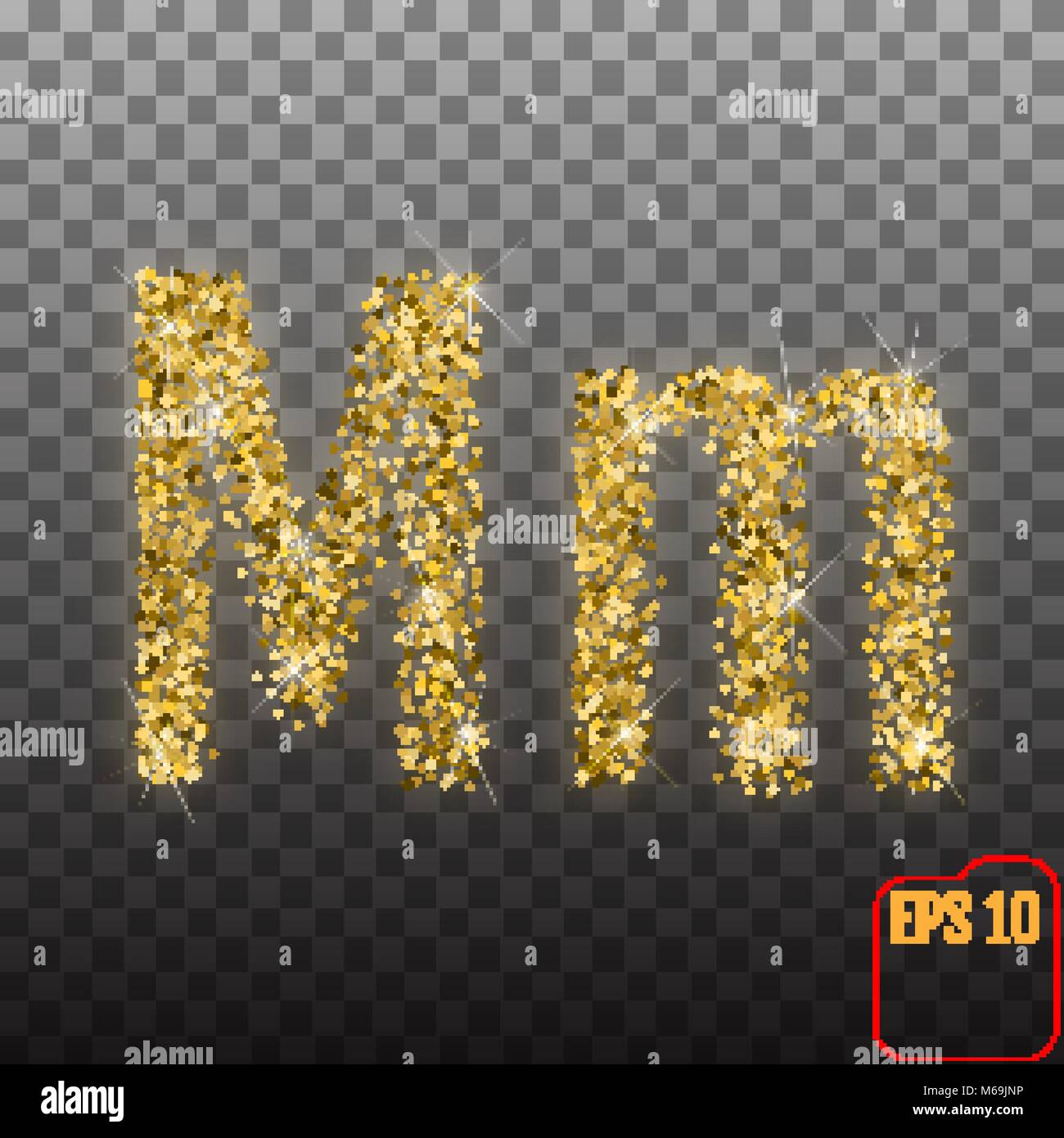 Gold Letter M High Resolution Stock Photography and Images - Alamy