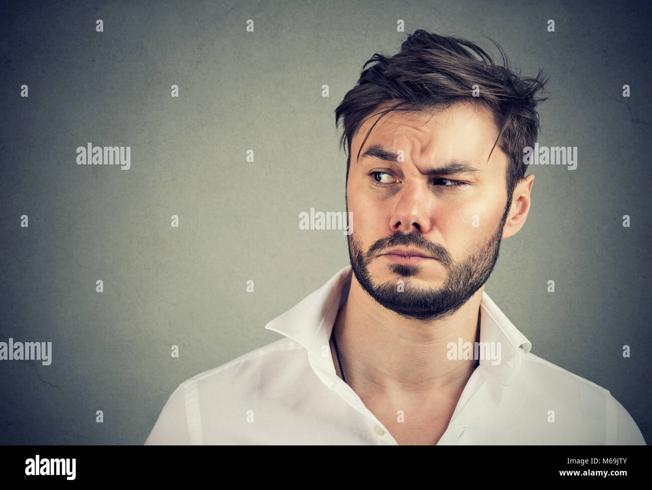 Uncertain suspicion hi-res stock photography and images - Alamy