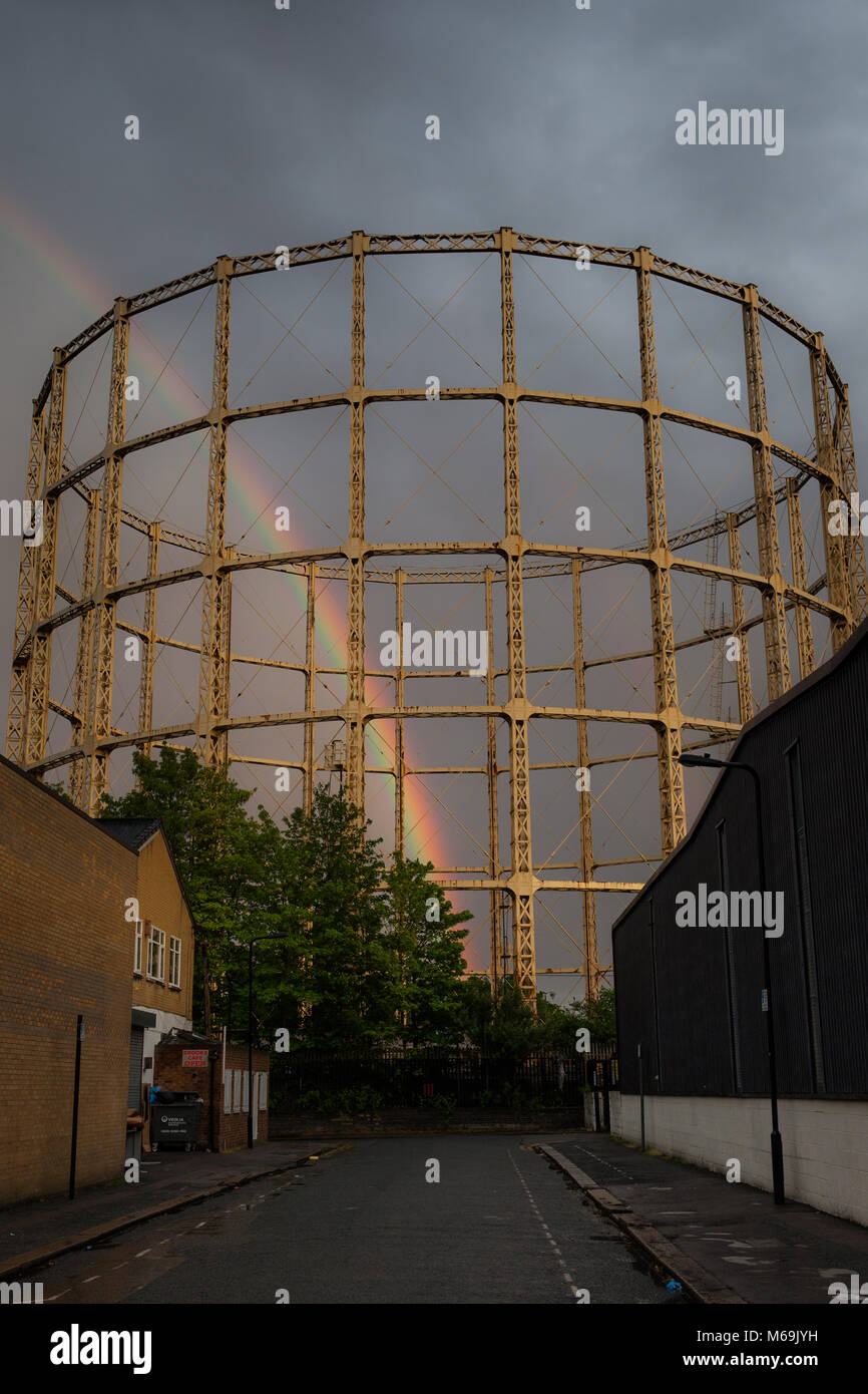 Gasometers, Hornsey Gas Holders, Wood Green London, Decomissioned Stock ...