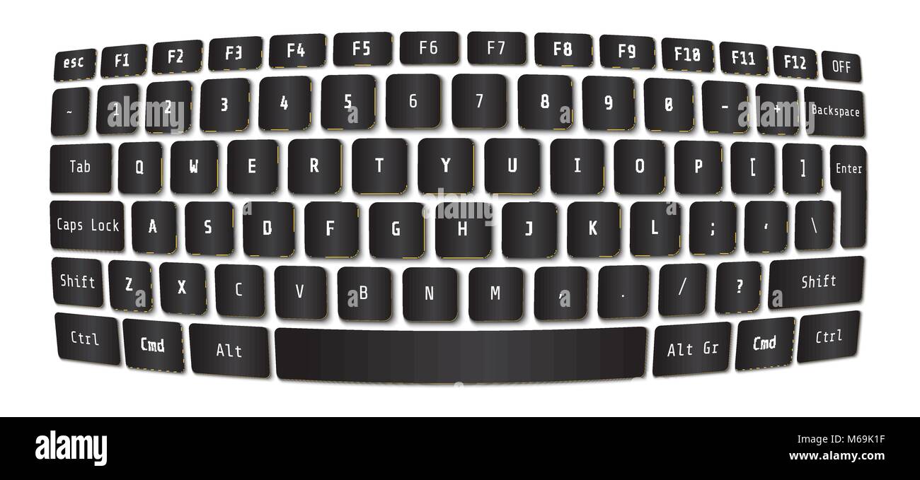 Macbook keyboard Stock Vector Images - Alamy