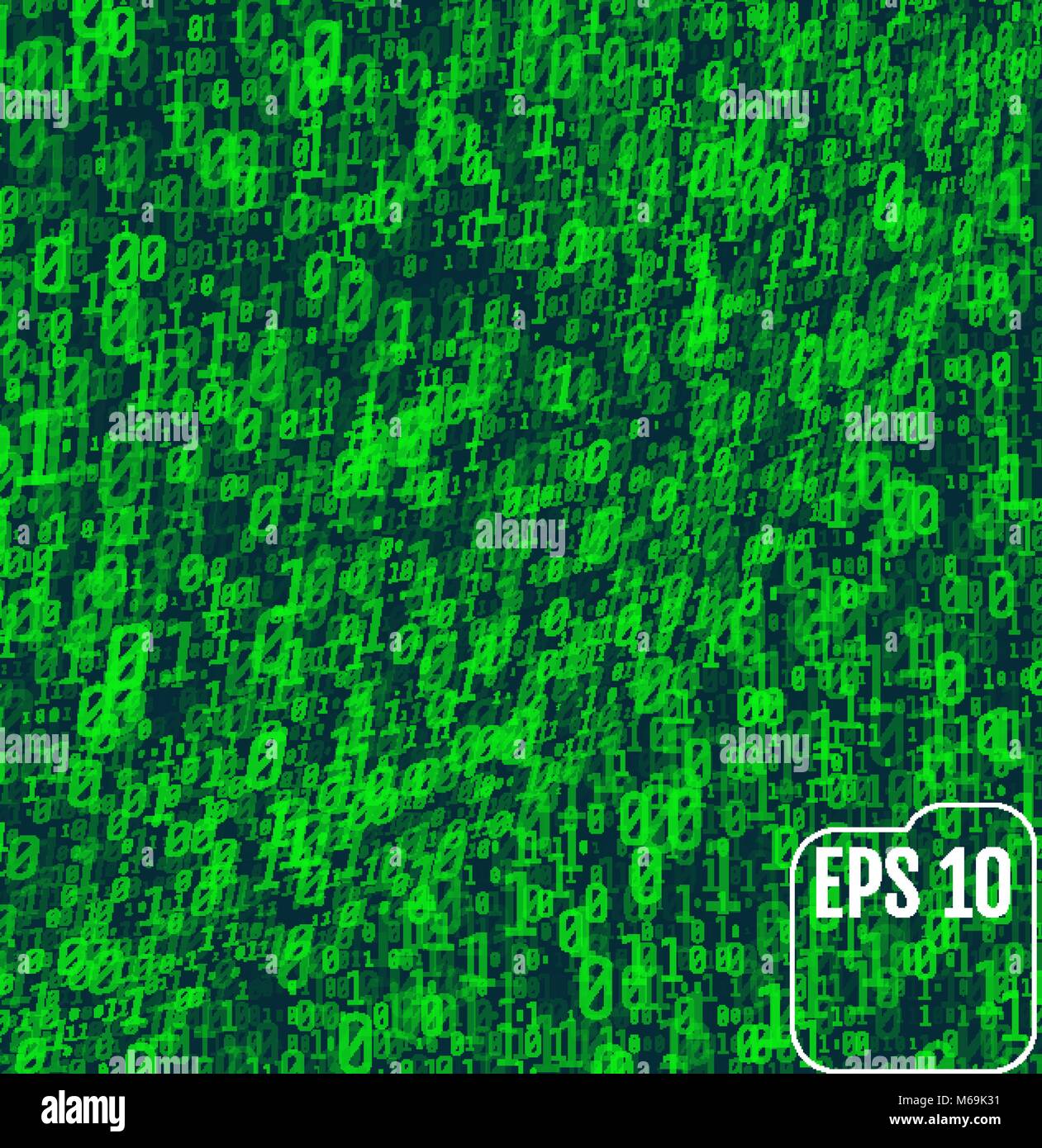 Binary numbers on computer screen Stock Vector Images - Alamy