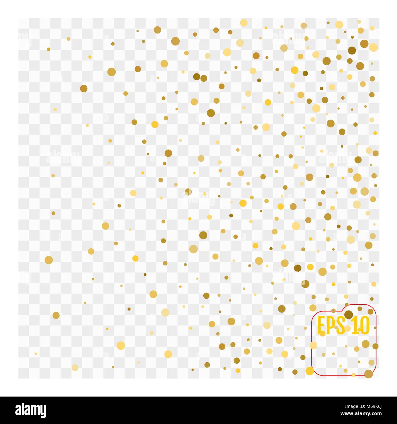 gold glitter background polka dot vector illustration Stock Vector ...