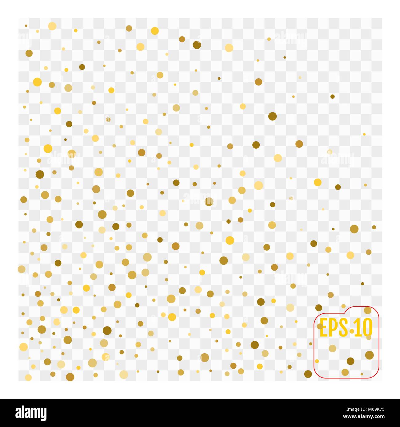 gold glitter background polka dot vector illustration Stock Vector ...