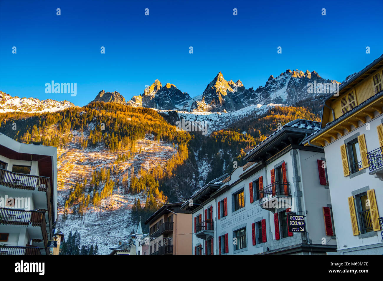 Mont Blanc Chamonix French Alps Savoie Stock Photos & Mont Blanc ...