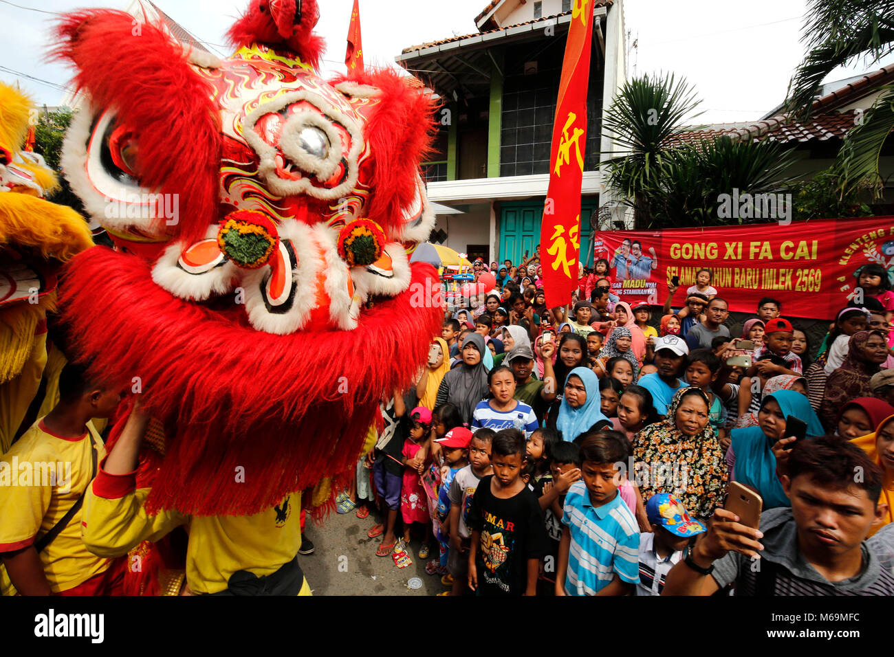 Thousands people watching Barongsai performance during “Cap Go Meh ...