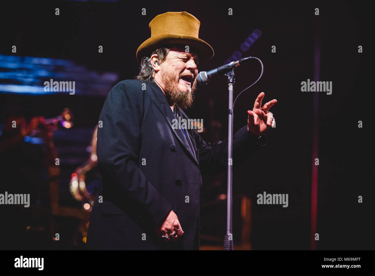 Torino, Italy. 28th Feb, 2018. The Italian singer-songwriter and ...