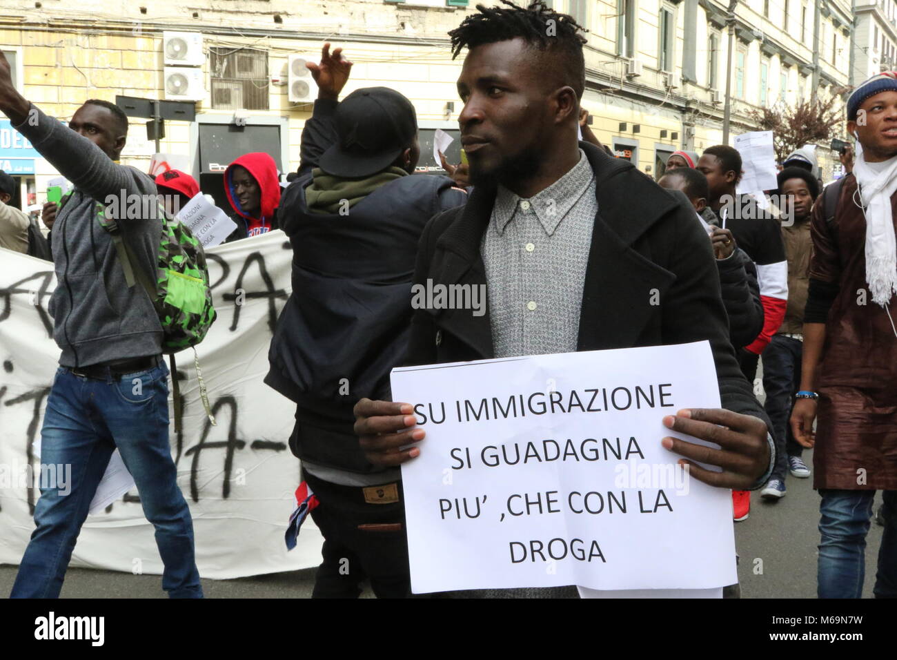 Naples, Italy. 01st Mar, 2018. Procession of the African community in ...