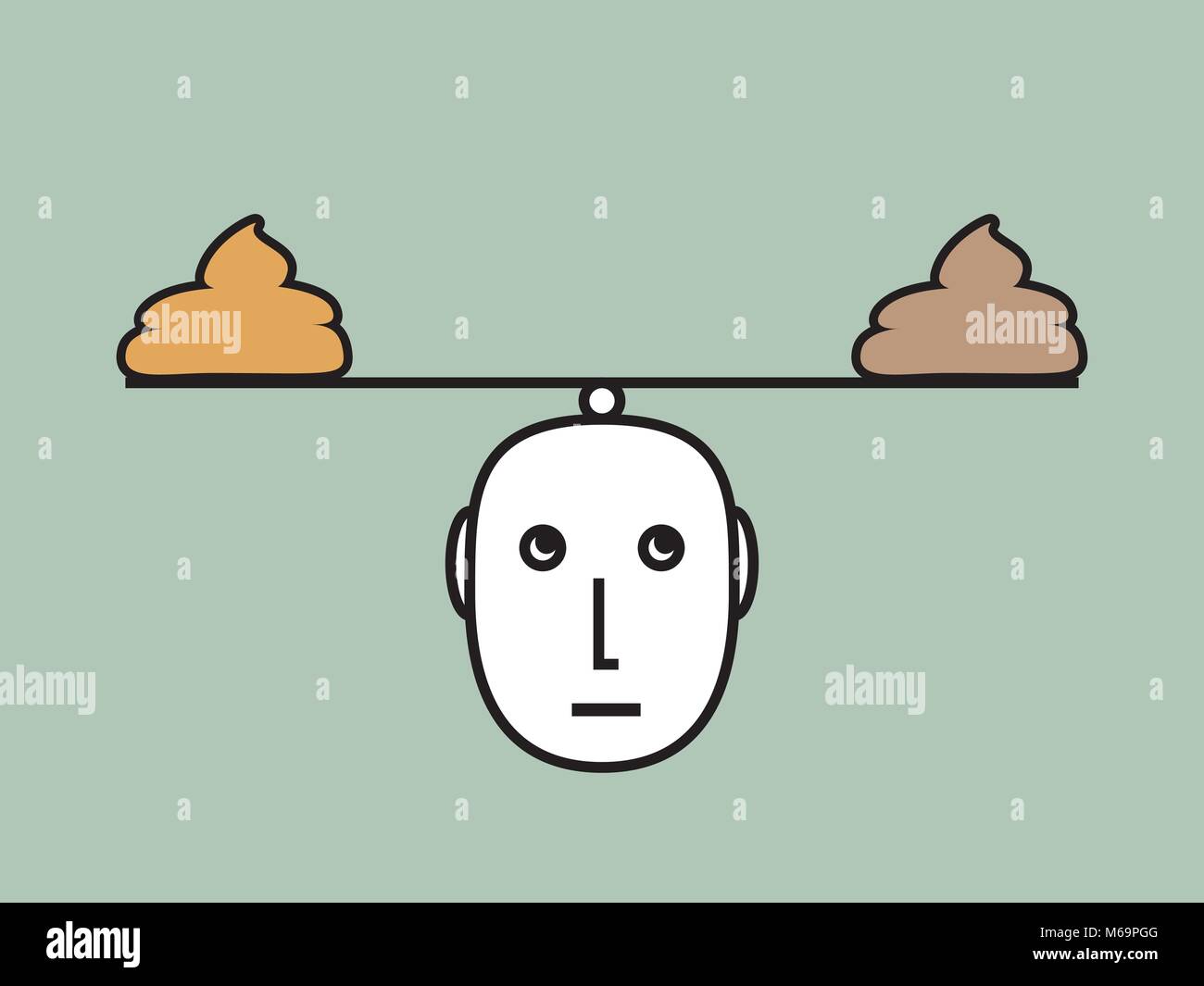 Two choice scale Stock Vector Images - Alamy