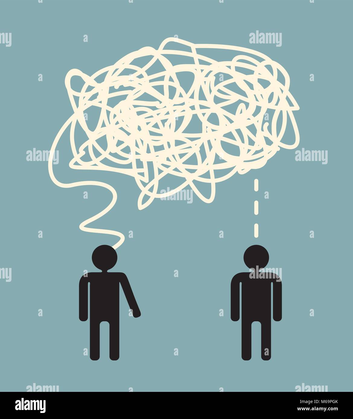 Confusing Unbelievable Story Two People Having Communication Issue