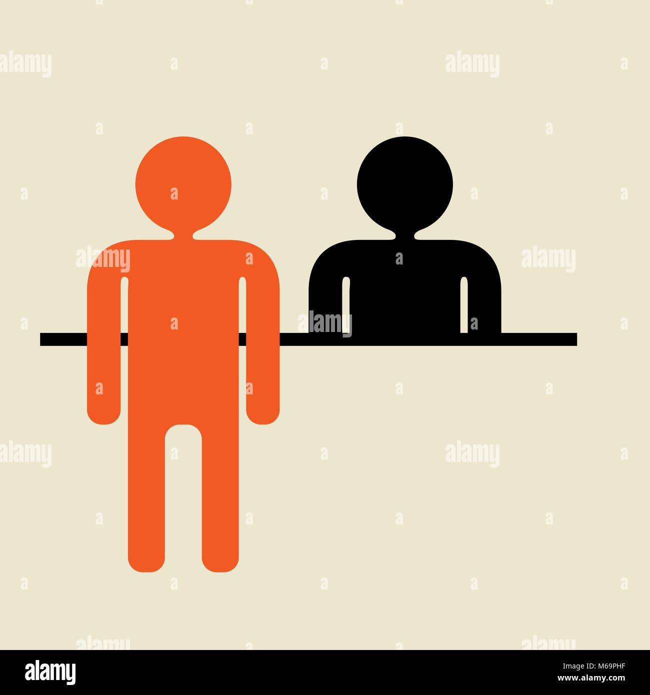 customer service desk Stock Vector Image & Art - Alamy