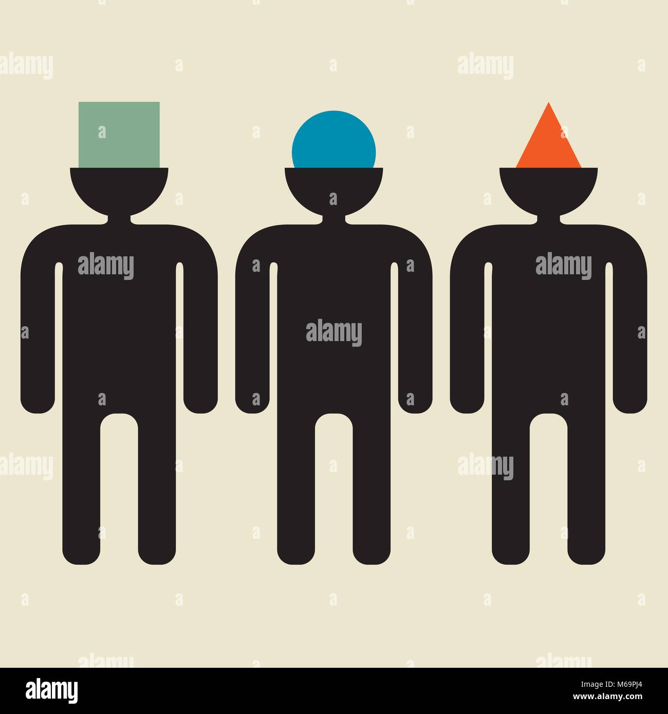 Diversity: People Think Differently Stock Vector Image & Art - Alamy