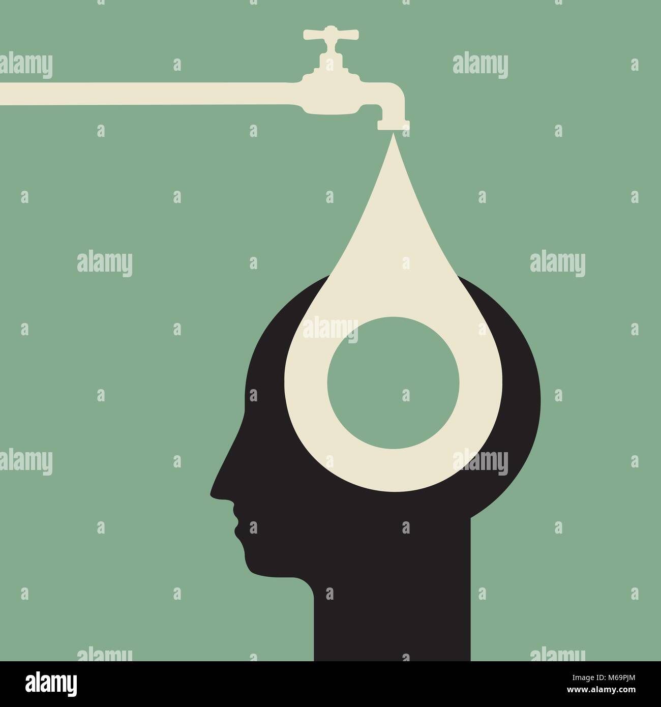 big drop of fresh idea come to mind Stock Vector Image & Art - Alamy
