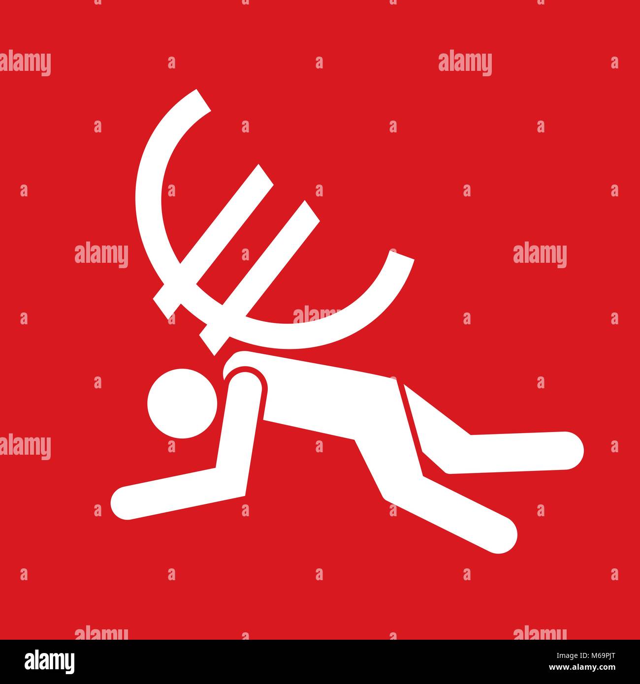 White man heavy burden Stock Vector Images - Alamy