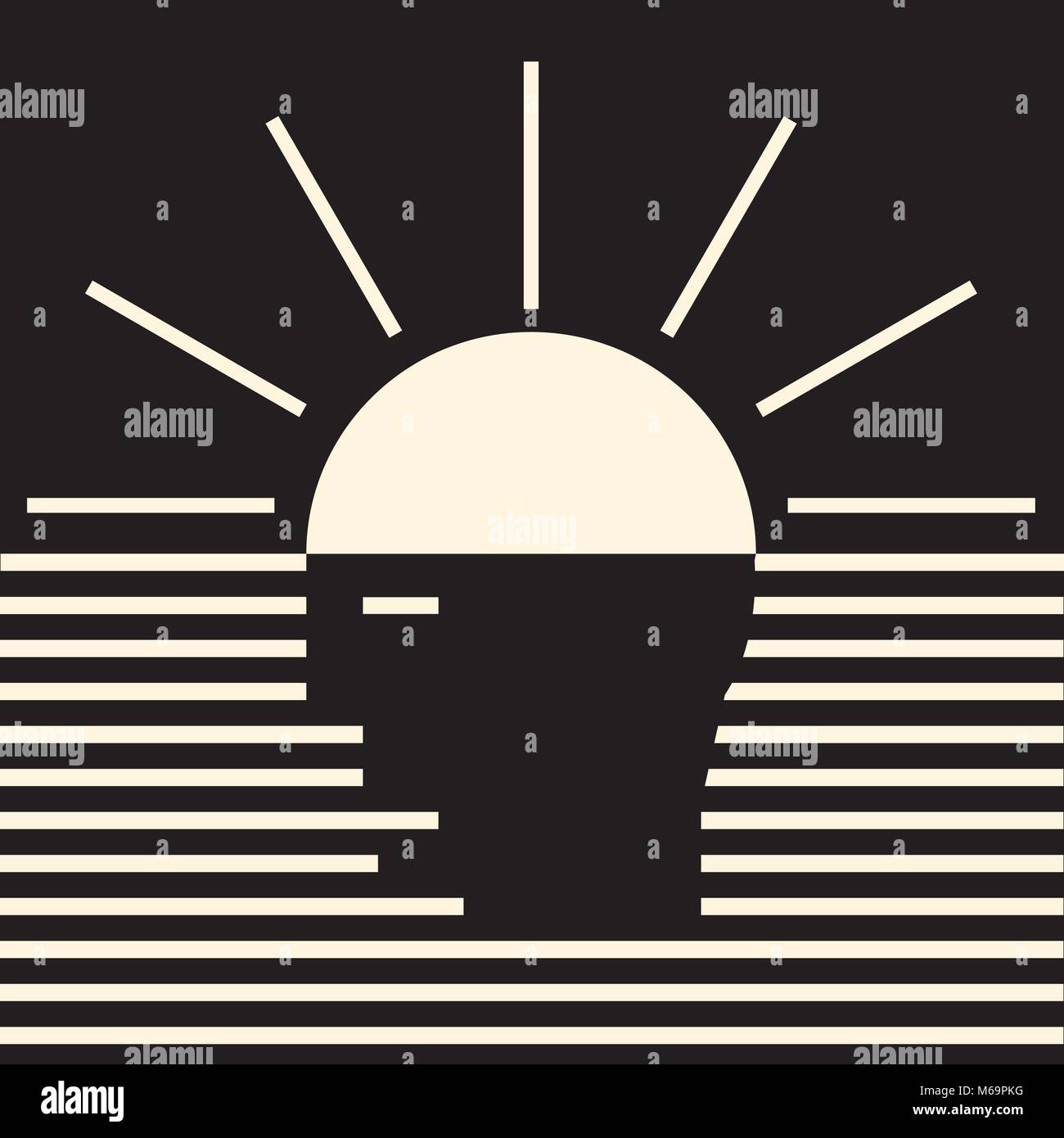 Insight - bright innovative idea coming to mind Stock Vector Image ...