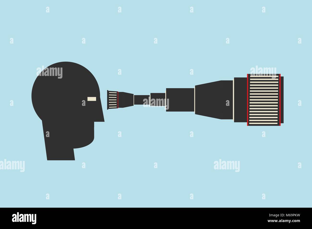 looking forward using telescope Stock Vector Image & Art - Alamy