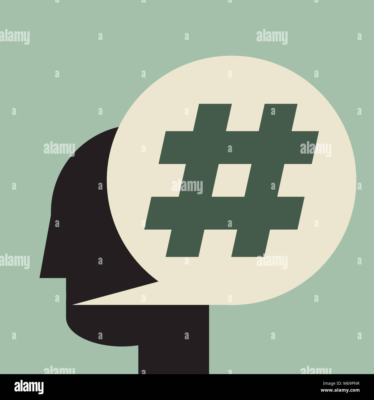 Hashtag icon template design Stock Vector Images - Alamy