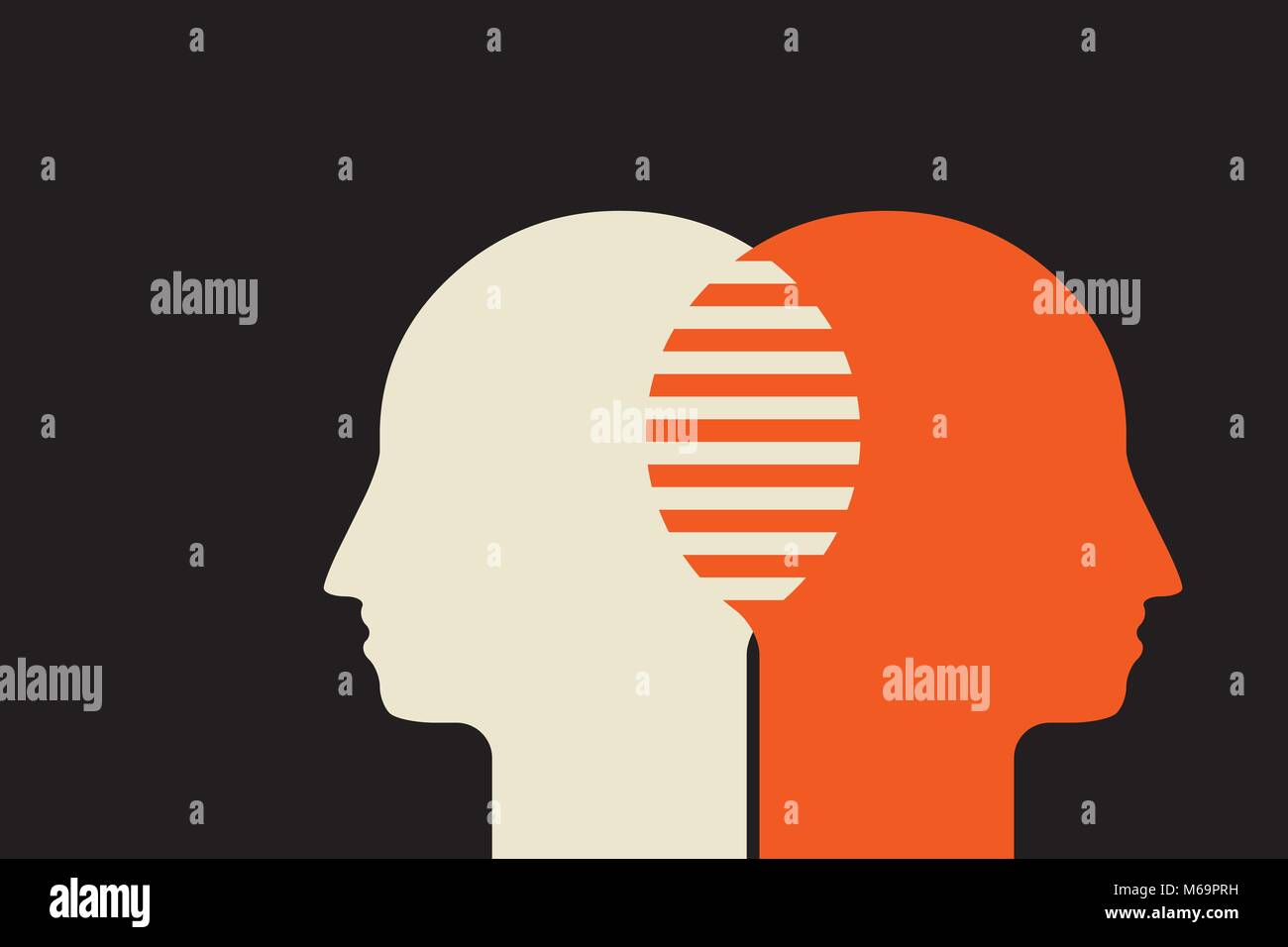 Mutual thinking Stock Vector Images - Alamy