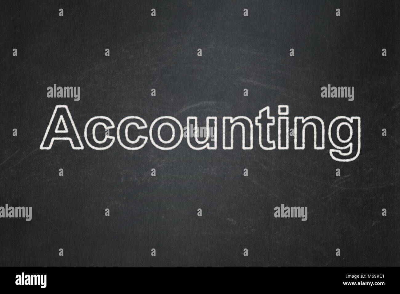 Banking concept: Accounting on chalkboard background Stock Photo - Alamy