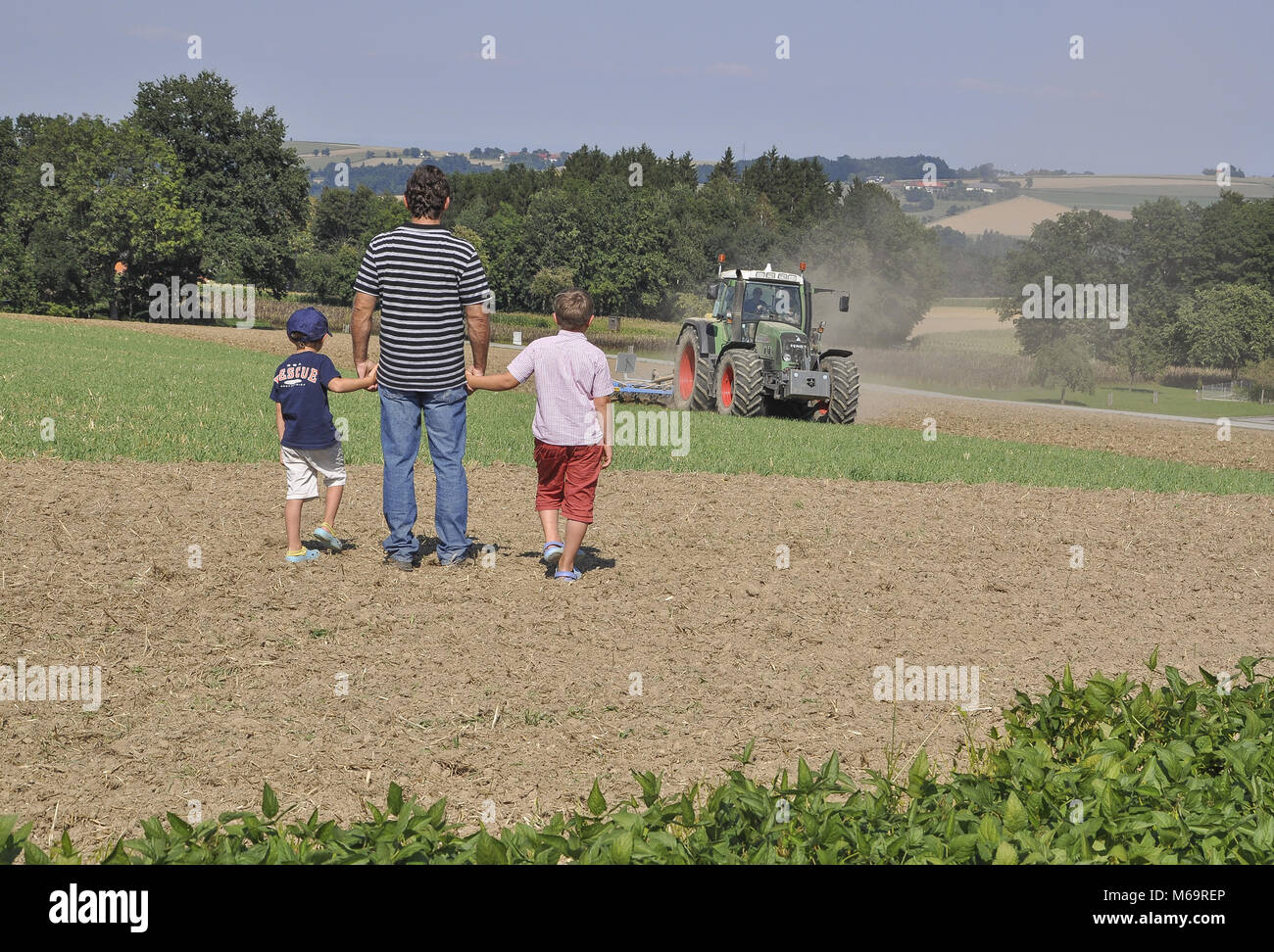 Children on the field 5 Stock Photo - Alamy